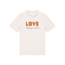 wat? Apparel T-Shirt Love always wins in Off White | Gr.: 52