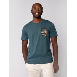 wat? Apparel T-Shirt No Pain, no Gain 01 in Petrol | Gr.: 46