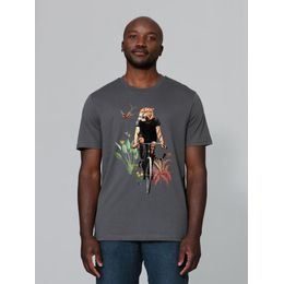 wat? Apparel T-Shirt Fancy Tiger in Grau | Gr.: 60