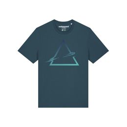 wat? Apparel T-Shirt Triangle in Petrol | Gr.: 46