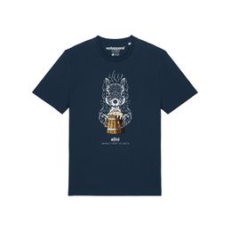 wat? Apparel T-Shirt [#afts] Eichh&ouml;rnchen in Dunkelblau | Gr.: 46