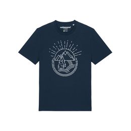 wat? Apparel T-Shirt Natur ist sch&ouml;n in Dunkelblau | Gr.: 46