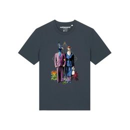 wat? Apparel T-Shirt Fancy Birds in India Ink Grey | Gr.: 52