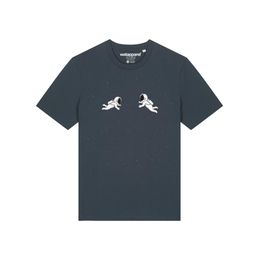 wat? Apparel T-Shirt Space love in India Ink Grey | Gr.: 58