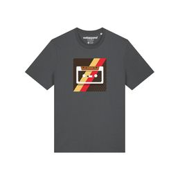 wat? Apparel T-Shirt Kassette in Grau | Gr.: 60
