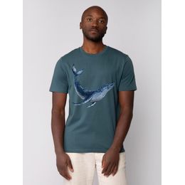 wat? Apparel T-Shirt Wal in Petrol | Gr.: 54