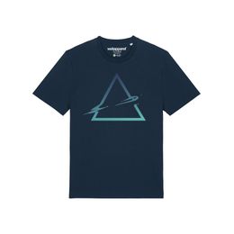 wat? Apparel T-Shirt Triangle in Dunkelblau | Gr.: 50
