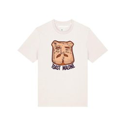 wat? Apparel T-Shirt Toast Malone in Off White | Gr.: 48