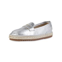 VAN HILL Espadrilles Aria in Silber | Gr.: 37