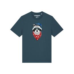 wat? Apparel T-Shirt Waschb&auml;r in Petrol | Gr.: 56