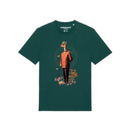 wat? Apparel T-Shirt Fancy Llama in Dunkelgr&uuml;n | Gr.: 48