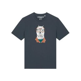 wat? Apparel T-Shirt Lama in India Ink Grey | Gr.: 50