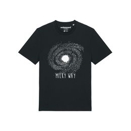 wat? Apparel T-Shirt Milky way in Schwarz | Gr.: 52