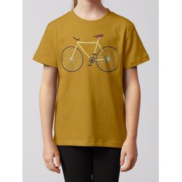 wat? Apparel T-Shirt Yellow Bike in Ocker | Gr.: 134-146