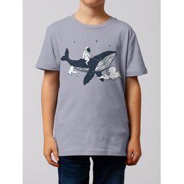 wat? Apparel T-Shirt Spacewhale in Lavender | Gr.: 122/128