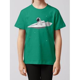 wat? Apparel T-Shirt Fly me to the moon in Go Green | Gr.: 152-164