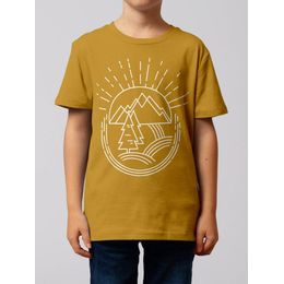 wat? Apparel T-Shirt Natur ist sch&ouml;n in Ocker | Gr.: 110/116