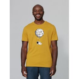 wat? Apparel T-Shirt Funny Spaceman in Ocker | Gr.: 48