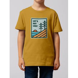 wat? Apparel T-Shirt Let's Get Lost in Ocker | Gr.: 122/128