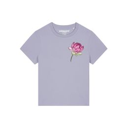 wat? Apparel T-Shirt Blume in Lavender | Gr.: 42