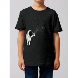 wat? Apparel T-Shirt Spray the universe in Schwarz | Gr.: 110/116