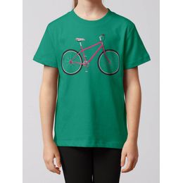 wat? Apparel T-Shirt Pink Bike in Go Green | Gr.: 152-164