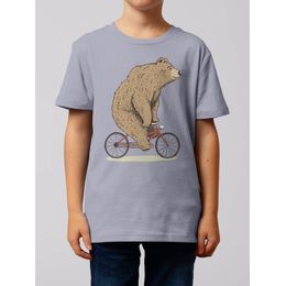 wat? Apparel T-Shirt Fahrradb&auml;r in Lavender | Gr.: 134-146