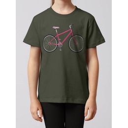 wat? Apparel T-Shirt Pink Bike in Khaki | Gr.: 98/104