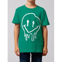 wat? Apparel T-Shirt Smiley in Go Green | Gr.: 110/116
