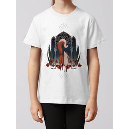 wat? Apparel T-Shirt Der wundersch&ouml;ne Fuchs in Wei&szlig; | Gr.: 122/128
