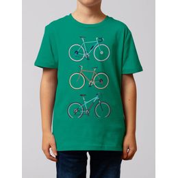 wat? Apparel T-Shirt 3 Fahrr&auml;der in Go Green | Gr.: 110/116