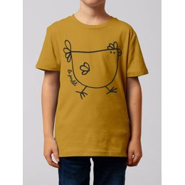 wat? Apparel T-Shirt Le poulet - das Huhn in Ocker | Gr.: 152-164