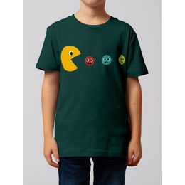 wat? Apparel T-Shirt Pacm&auml;nnchen in Dunkelgr&uuml;n | Gr.: 152-164
