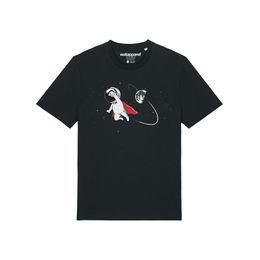 wat? Apparel T-Shirt Superastronaut in Schwarz | Gr.: 52