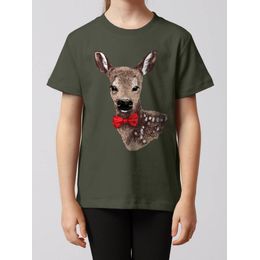 wat? Apparel T-Shirt Rehkitz in Khaki | Gr.: 134-146
