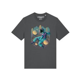wat? Apparel T-Shirt Techno Astronaut in Grau | Gr.: 48