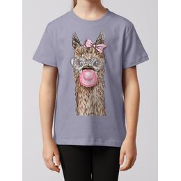 wat? Apparel T-Shirt Alpaka in Lavender | Gr.: 110/116