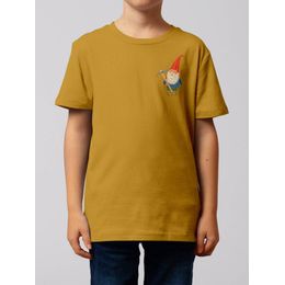wat? Apparel T-Shirt Gartenzwerg in Ocker | Gr.: 134-146