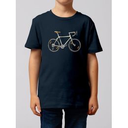 wat? Apparel T-Shirt Doodle Bike in Dunkelblau | Gr.: 122/128