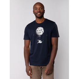 wat? Apparel T-Shirt Funny Spaceman in Dunkelblau | Gr.: 60