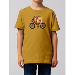 wat? Apparel T-Shirt Sloth in Ocker | Gr.: 134-146