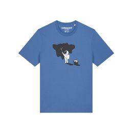 wat? Apparel T-Shirt Painting space in Bright Blue | Gr.: 54