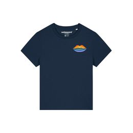 wat? Apparel T-Shirt Kuss Kuss in Dunkelblau | Gr.: 38