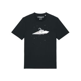 wat? Apparel T-Shirt Fly me to the moon in Schwarz | Gr.: 54