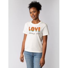 wat? Apparel T-Shirt Love always wins in Off White | Gr.: 40
