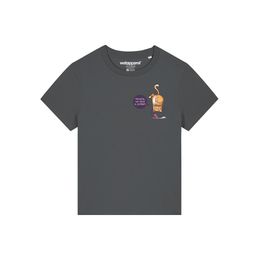 wat? Apparel T-Shirt Funny Cat in Grau | Gr.: 34