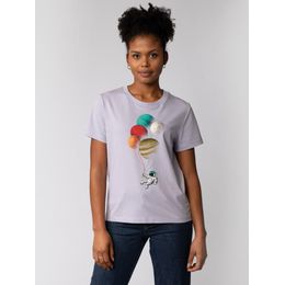 wat? Apparel T-Shirt Balloon Spaceman in Lavender | Gr.: 38