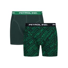 PETROL INDUSTRIES 2-er Pack Boxershorts Explorer in Gr&uuml;n | Gr.: M