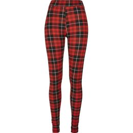 Urban Classics Leggings in redcheck | Gr.: L