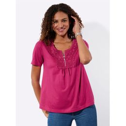 WITT WEIDEN Kurzarm-Shirt in fuchsia | Gr.: 46